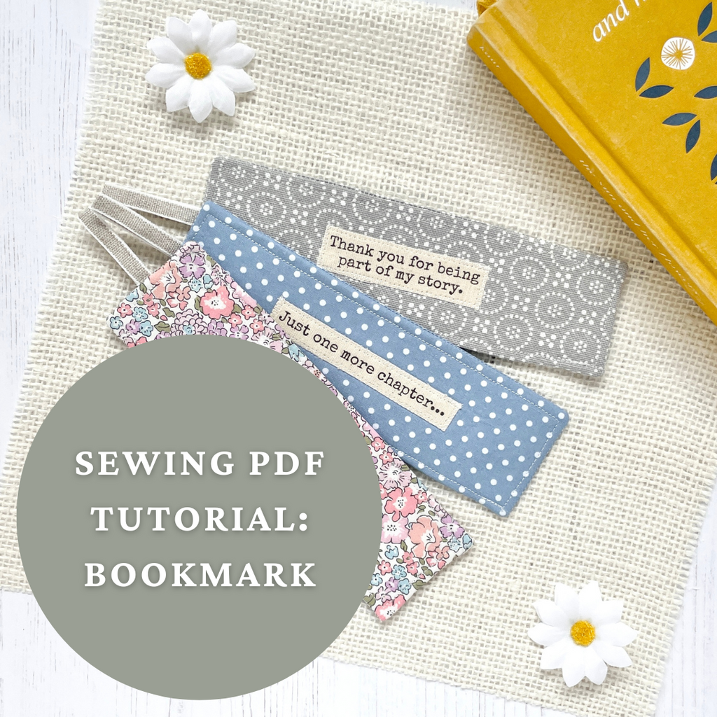 SEWING TUTORIAL: Fabric Bookmark (Digital Download) – Annie and Wilf