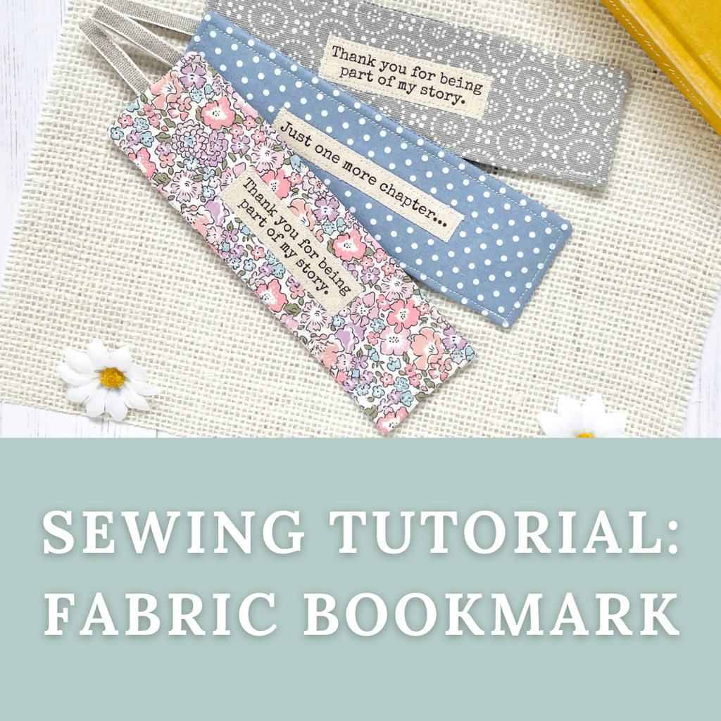 SEWING TUTORIAL: Fabric Bookmark (Digital Download) – Annie and Wilf